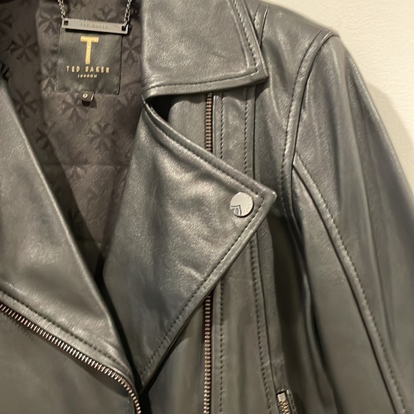 Ted Baker | Jackets & Coats | Ted Baker Real Leather Jacket Black ...
